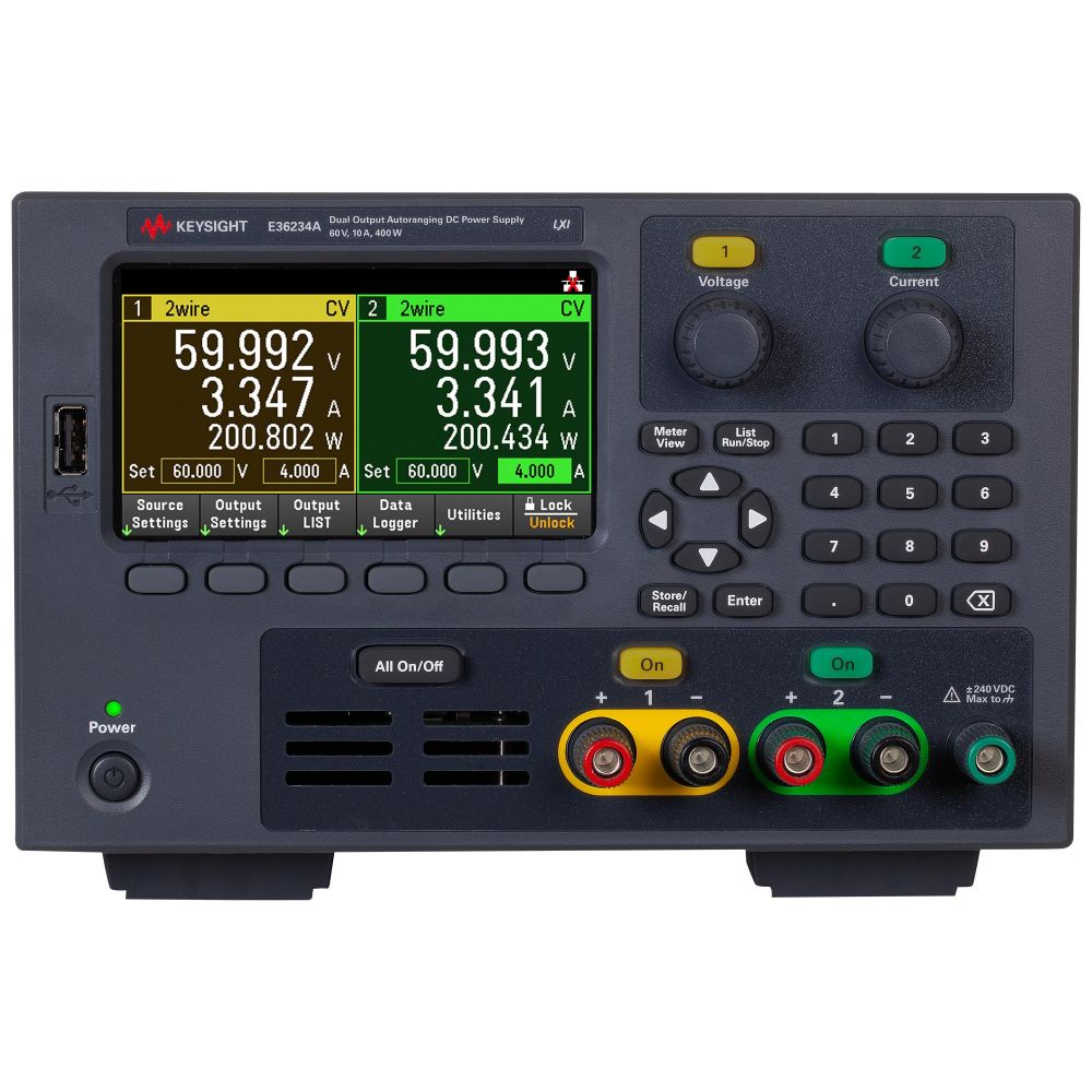 Serie E36200 Fuente Autorango 1 y 2 canales Keysight - Inceleris